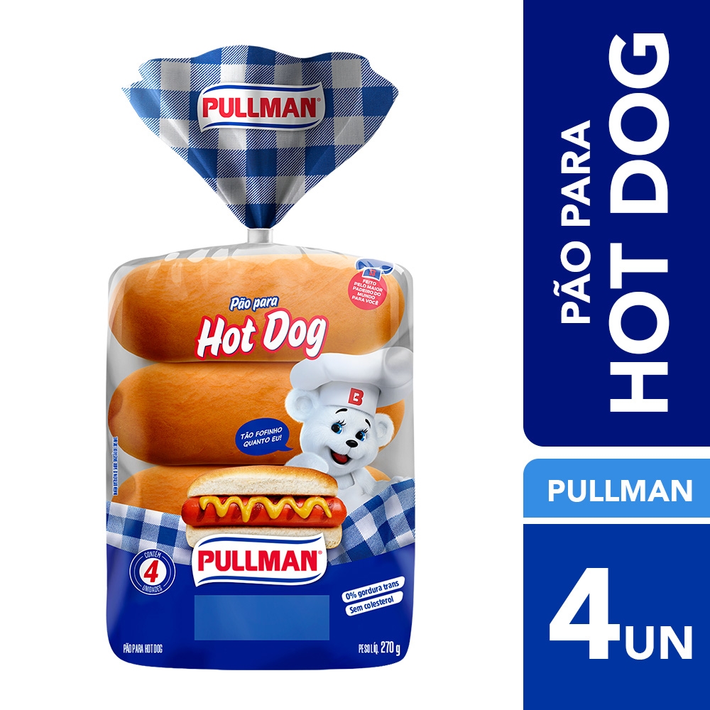 Pão de Hot Dog Pullman 270g - Sonda Supermercado Delivery