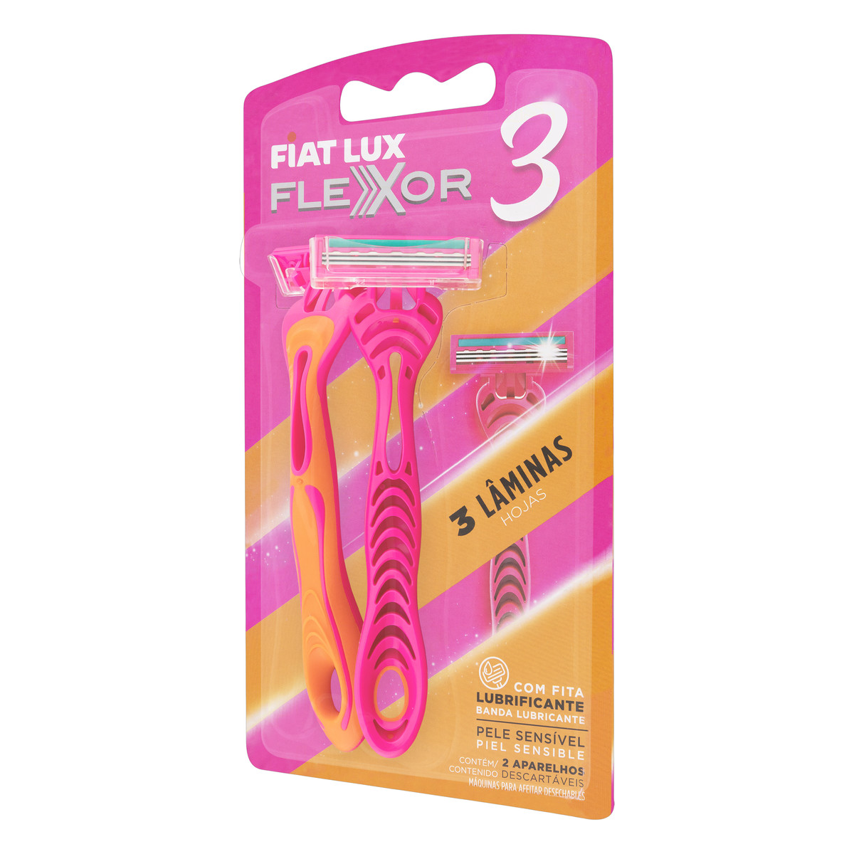 Aparelho Descartável para Depilar Fiat Lux Flexor 3 2 Unidades - Sonda ...