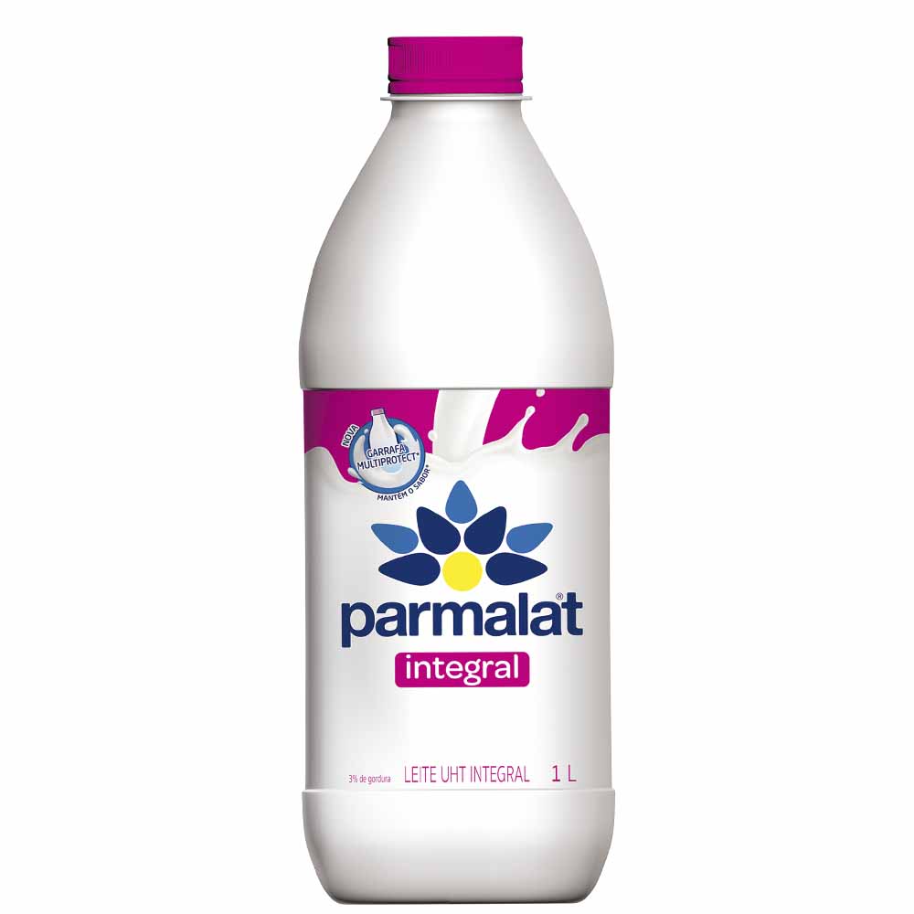 Leite integral Parmalat garrafa 1l - Sonda Supermercado Delivery