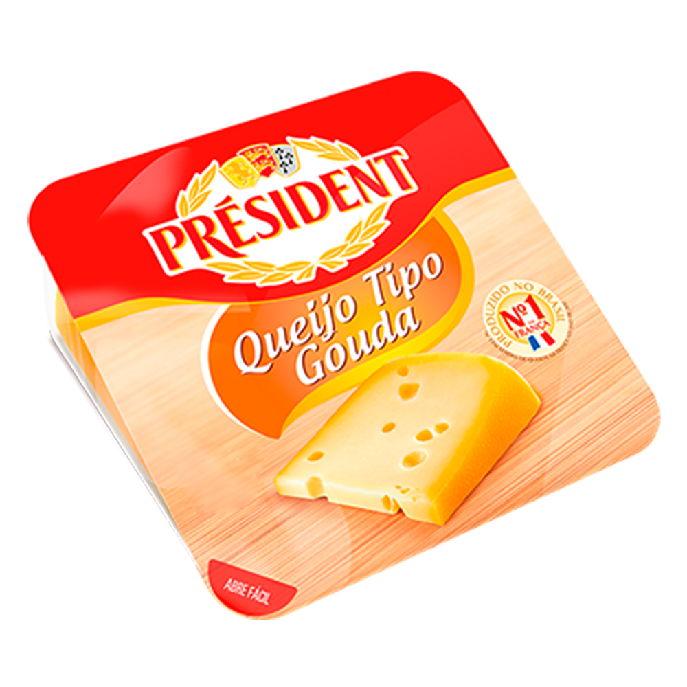 Queijo fração tipo gouda Président 160g - Sonda Supermercado Delivery