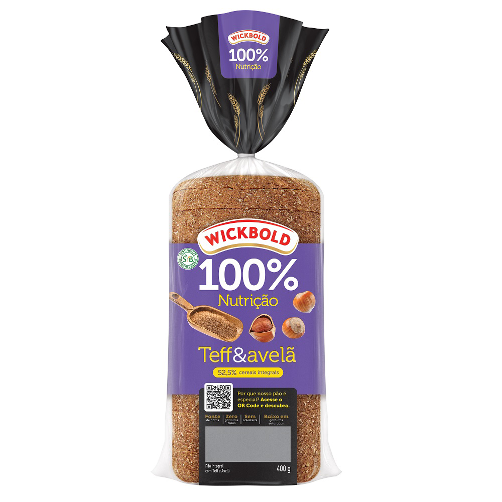 Pão de Forma Wickbold 100% Nutrição Teff e Avelã 400g - Sonda ...
