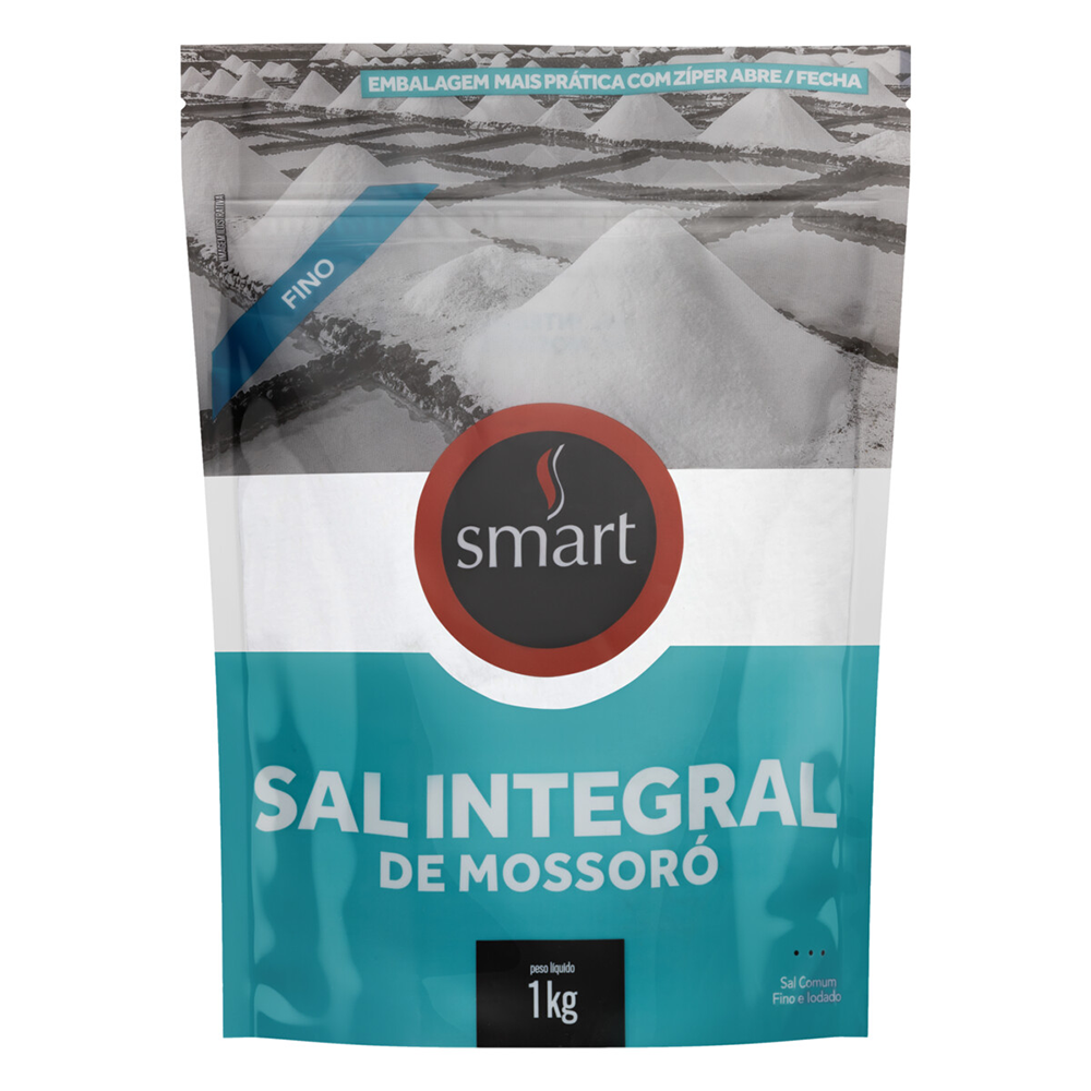 Sal Marinho Fino Integral Mossoró Smart Pouch 1kg - Sonda Supermercado ...