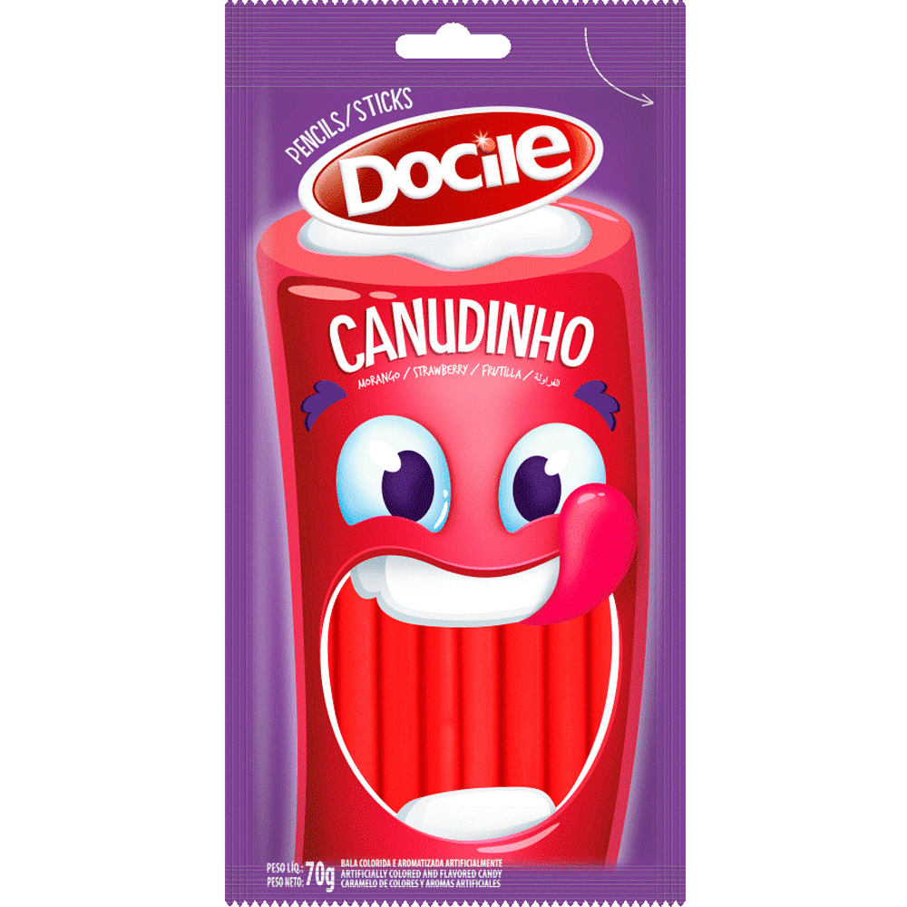 Canudinho Morango Docile 70g - Sonda Supermercado Delivery