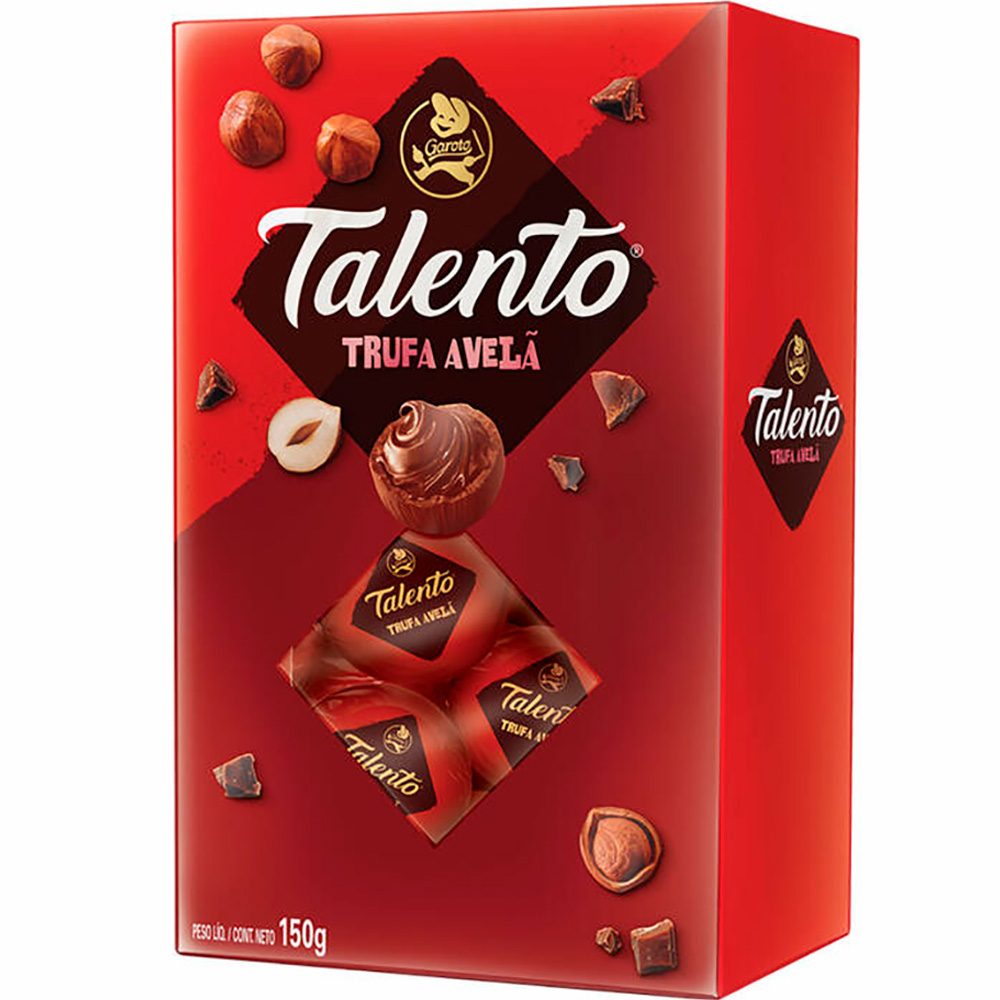 Bombom trufa de avelã Garoto Talento 150g - Sonda Supermercado Delivery