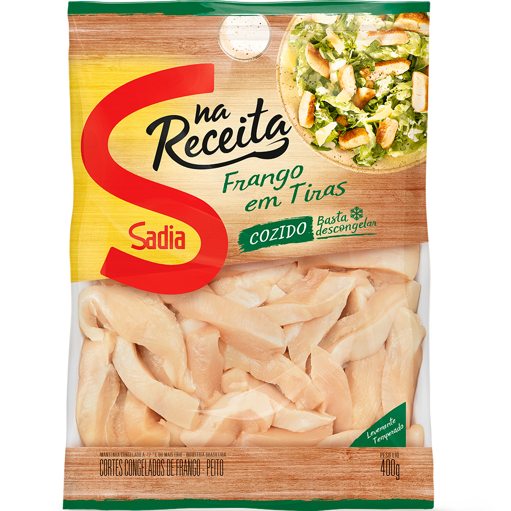 Filé de Frango em Tiras Temperado e cozido Sadia 400g - Sonda ...