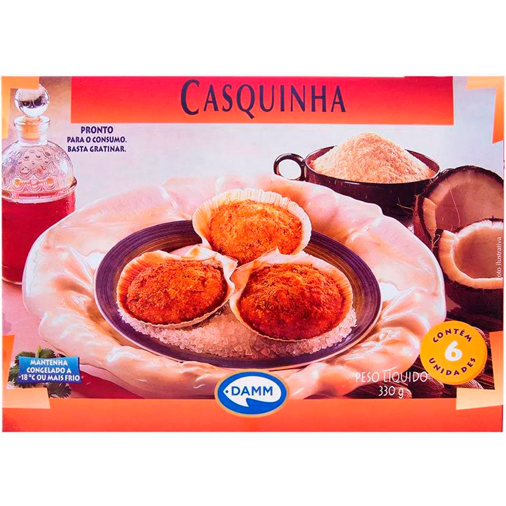 Casquinha Congelada Temperada Carne de Peixe Damm Caixa 330g 6 Unidades - Sonda Supermercado ...