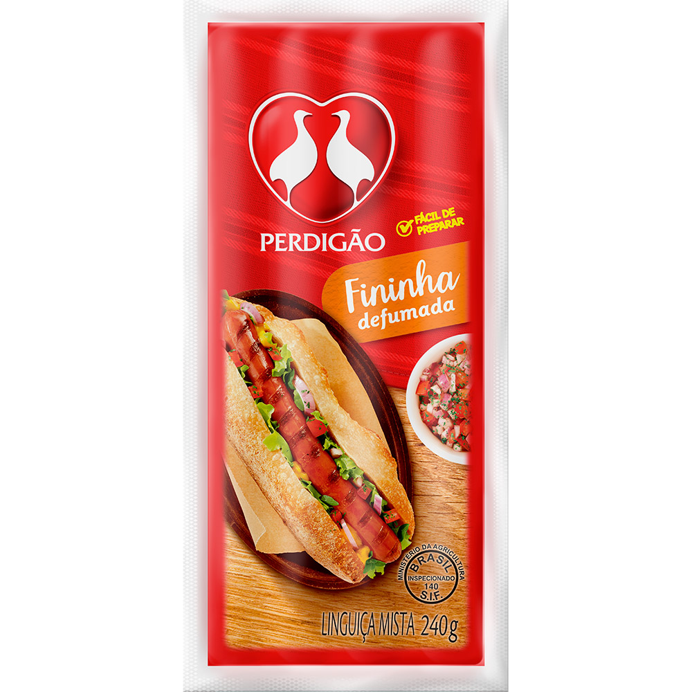 Linguiça Perdigão Mista Cozida Defumada Fininha 240g - Sonda ...
