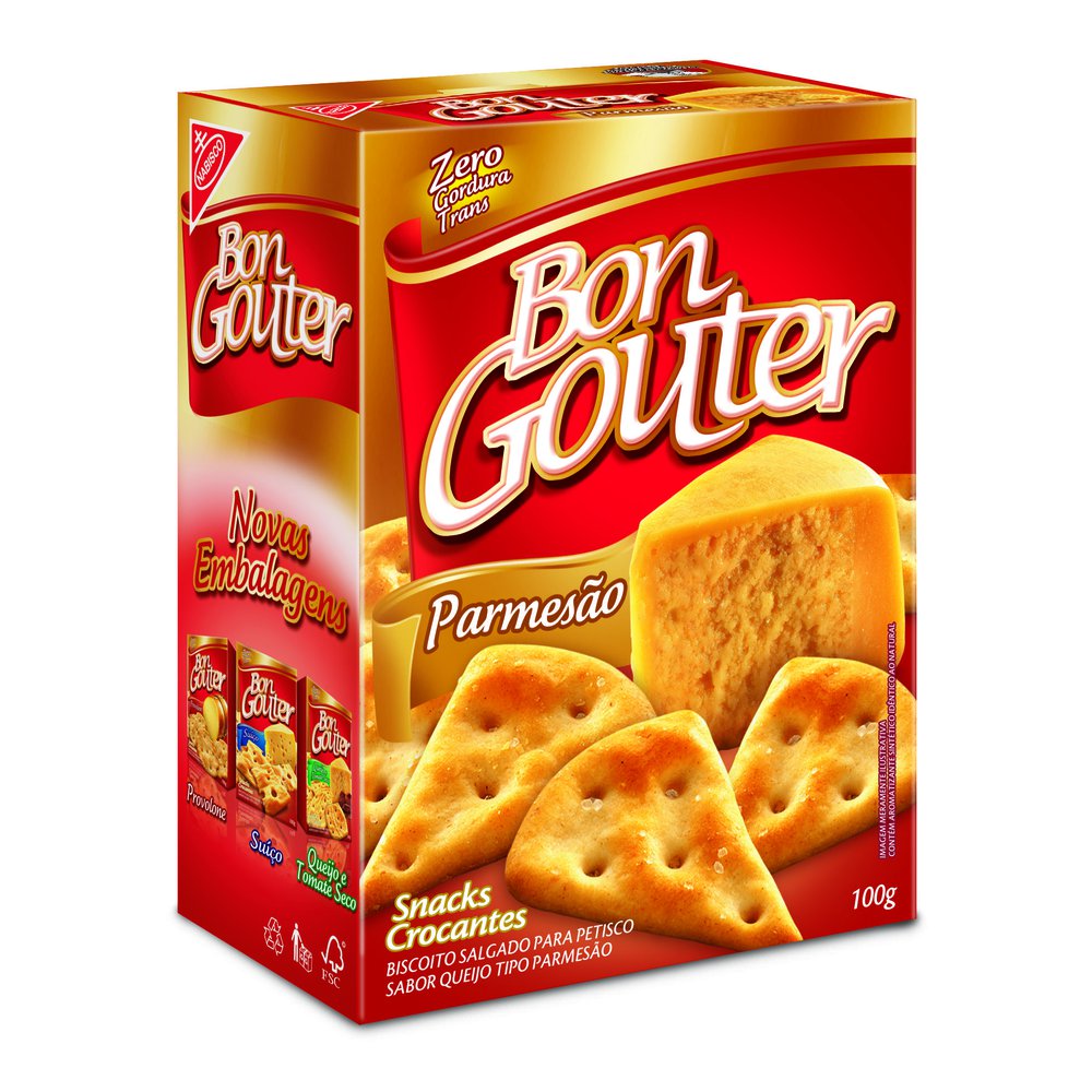 Biscoito BON GOUTER Parmesão 100g - Sonda Supermercado Delivery