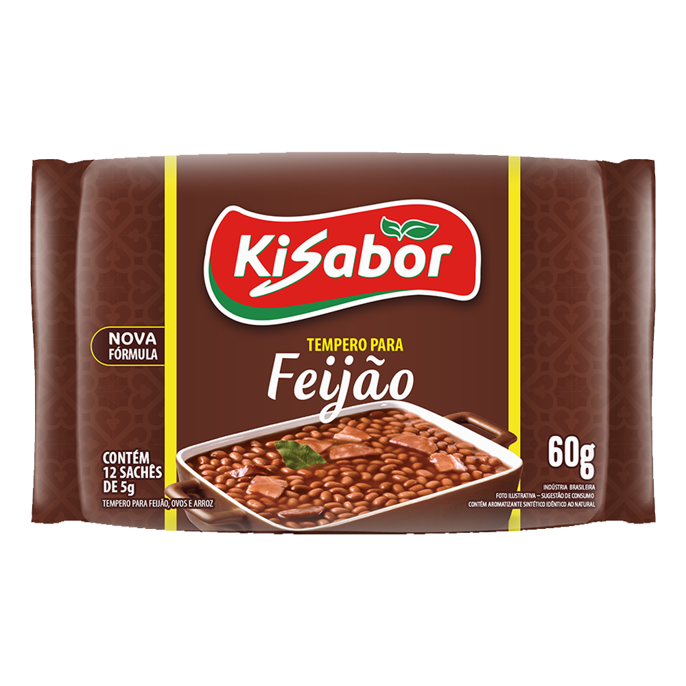 Tempero para Feijão Kisabor Pacote 60g 12 Unidades - Sonda Supermercado ...