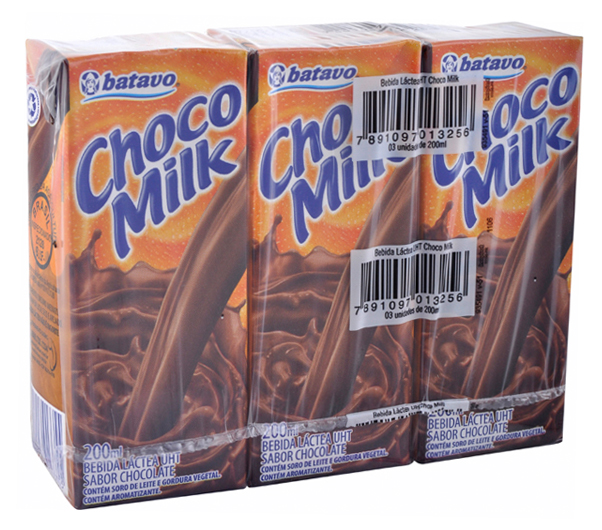 Bebida láctea Chocomilk de chocolate 3x200ml 600ml - Sonda Supermercado ...