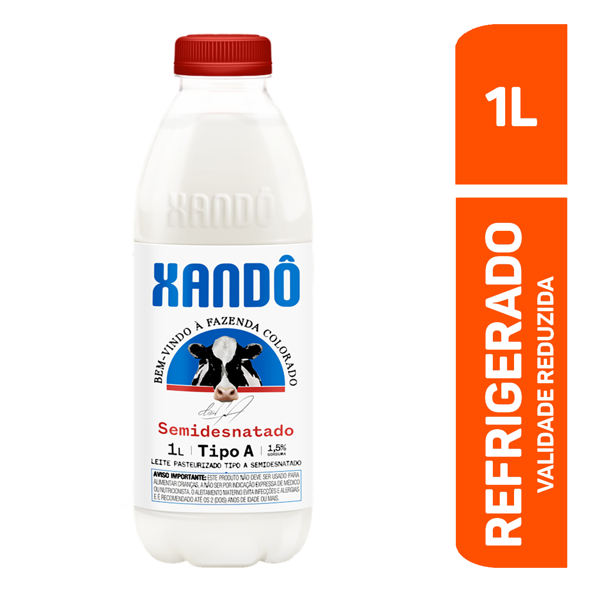 Leite Pasteurizado Tipo A Semidesnatado Xandô Garrafa 1l - Sonda ...