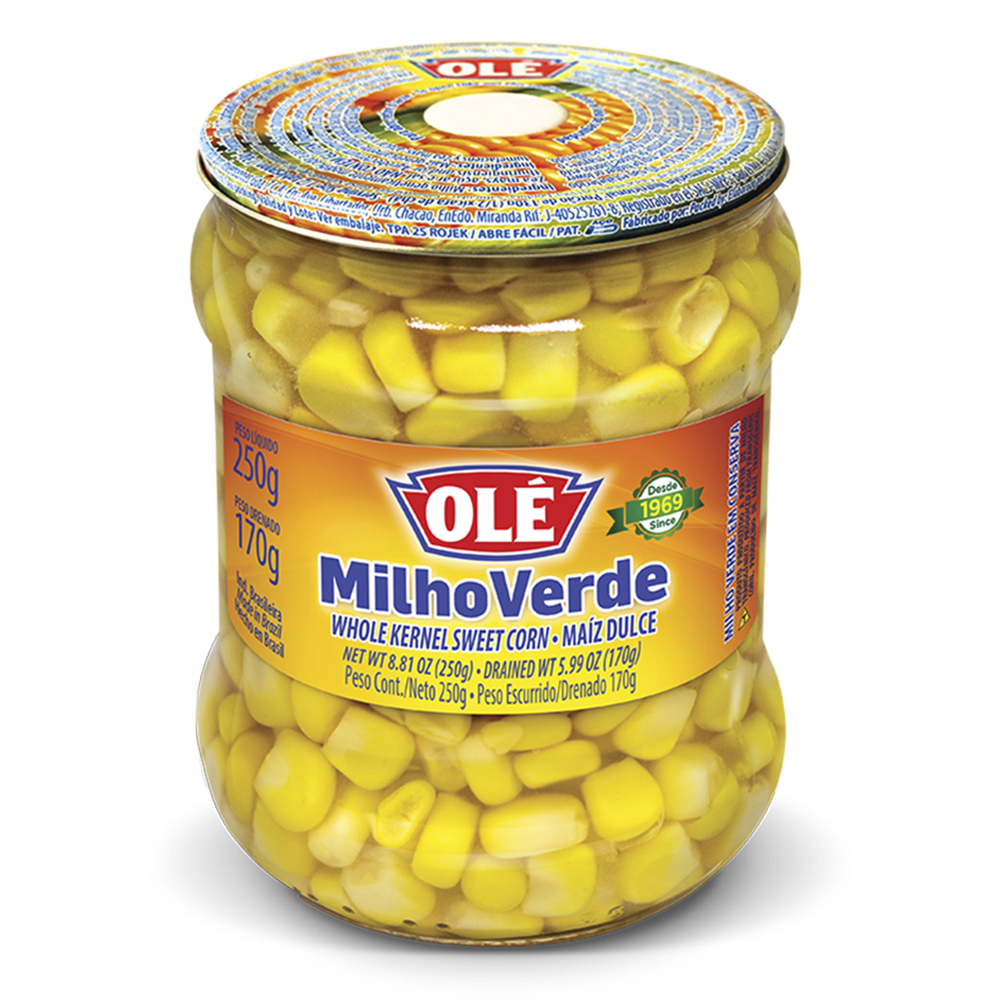 Milho verde em conserva Olé vidro 170g - Sonda Supermercado Delivery