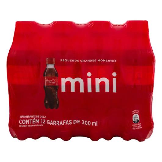 Pack refrigerante Coca-Cola pet 12x200ml - Sonda Supermercado Delivery