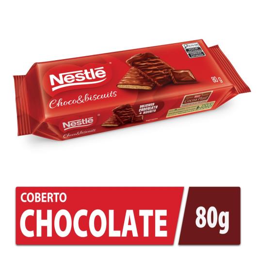Biscoito NESTLÉ Coberto Chocolate ao Leite 80g - Sonda Supermercado Delivery