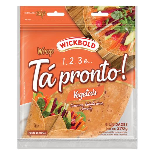 Pão tortilha Wickbold ta pronto vegetais 270g - Sonda Supermercado Delivery