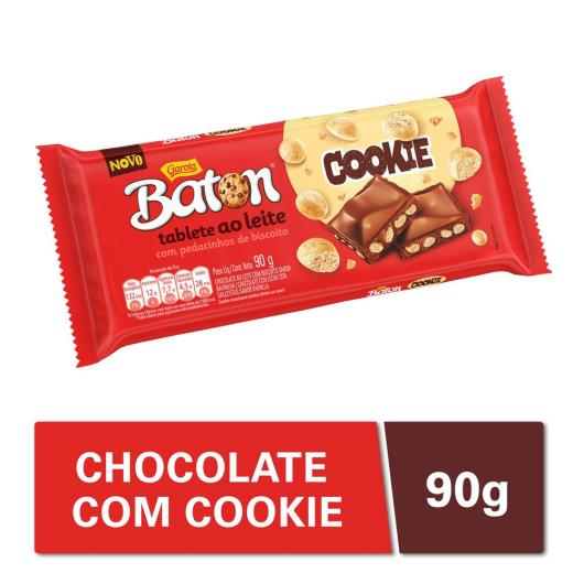 Chocolate GAROTO BATON Cookie Tablete 90g - Sonda Supermercado Delivery