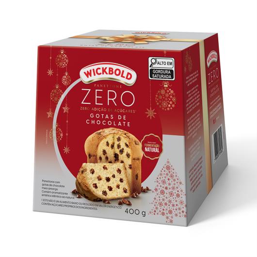 Panettone zero açúcar gotas de chocolate Wickbold 400g - Sonda ...