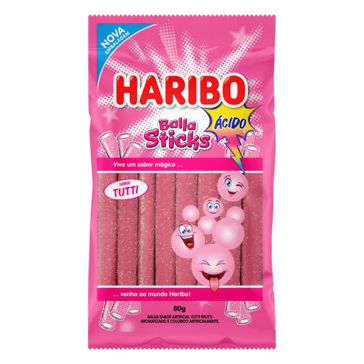 Bala Tutti Frutti Ácido Haribo Balla Sticks Pacote 80g - Sonda ...