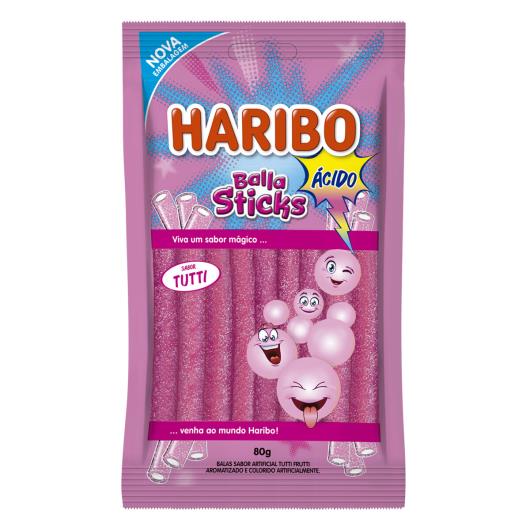 Bala Tutti Frutti Ácido Haribo Balla Sticks Pacote 80g - Sonda ...
