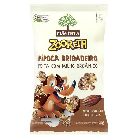 Pipoca Pronta Doce Orgânica Brigadeiro Mãe Terra Zooreta Pacote 35g ...