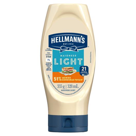 Maionese Light Hellmann's Squeeze 335g - Sonda Supermercado Delivery