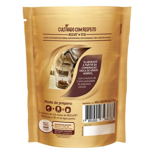 Café Solúvel em Pó Espresso Equilibrado Nescafé Gold Sachê 40g - Sonda ...