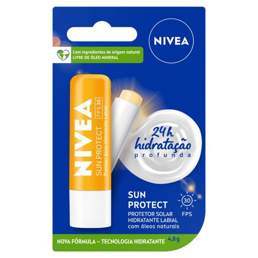 Protetor Solar Labial Hidratante FPS 30 Nivea Blister 4,8g - Sonda ...