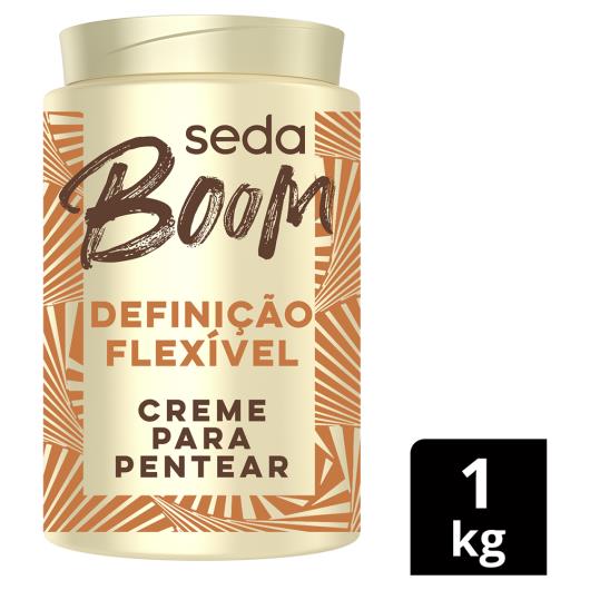 Creme para Pentear Hidratante Seda Boom Definição Flexível Pote 1kg ...