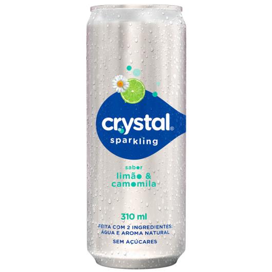 Água gaseificada limão e camomila Crystal 310ml - Sonda Supermercado ...