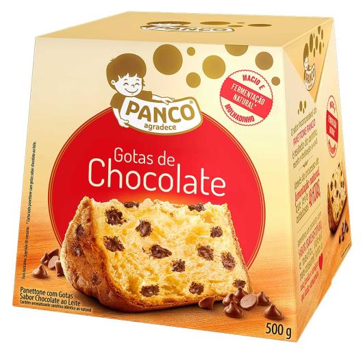 Panettone Panco Gotas Chocolate ao Leite 500g - Sonda Supermercado Delivery