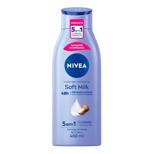 NIVEA Loção Hidratante Soft Milk 400ml - Sonda Supermercado Delivery