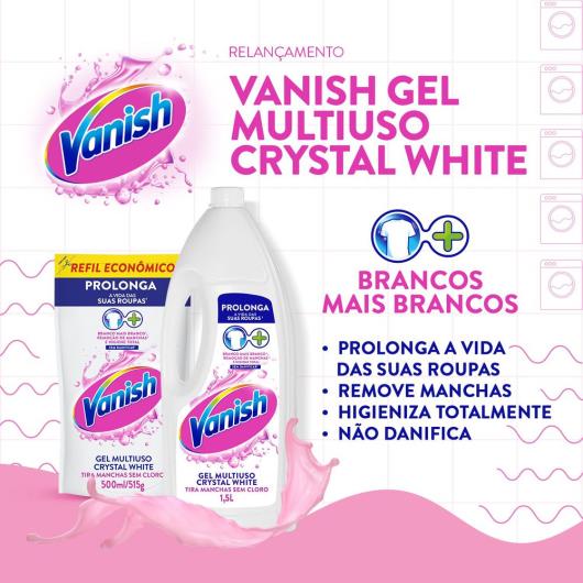 Tira Manchas Gel Vanish Multiuso para roupas brancas e coloridas 2 ...
