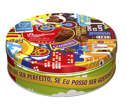 Biscoito Bauducco Cookies Triplo Chocolate 380g - Sonda Supermercado ...