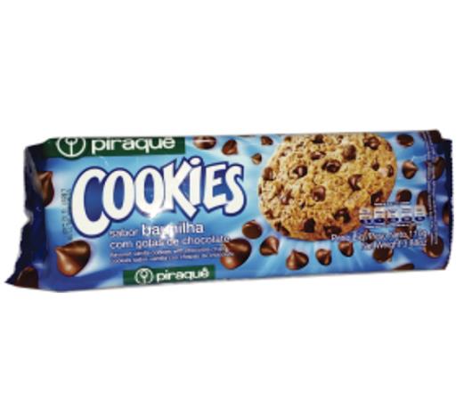 Cookie Piraquê Cookies Baunilha com Gotas de Chocolate 110g - Sonda ...