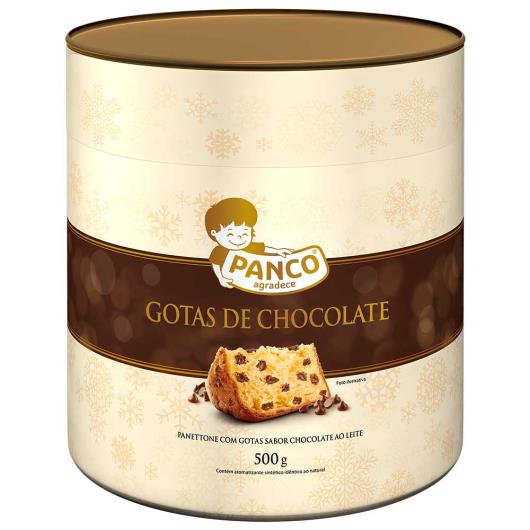 Panettone Panco com gotas sabor chocolate ao Leite Lata 500g - Sonda ...