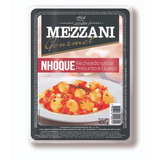 Nhoque presunto e queijo Mezzani Gourmet 400g - Sonda Supermercado Delivery