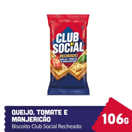 Biscoito Recheado Club Social Queijo, Tomate e Manjericão 106g - Sonda ...