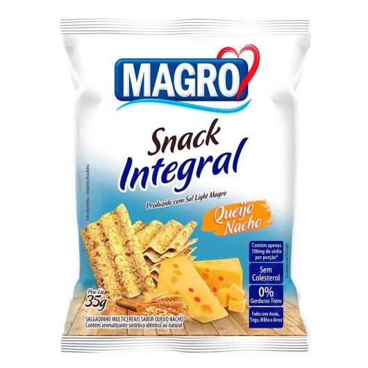 Salgadinho Snack Integral Queijo Nacho Magro Pacote 35g - Sonda ...