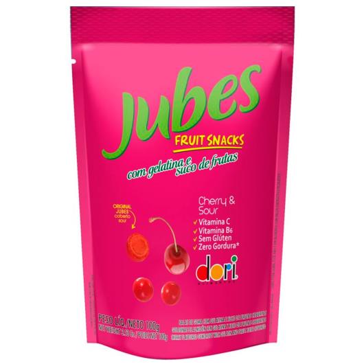 Bala cherry e sour Jubes Dori 100g - Sonda Supermercado Delivery