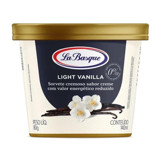 Sorvete La Basque Light Vanila 80g - Sonda Supermercado Delivery