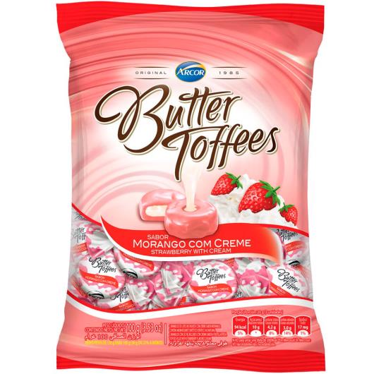 Bala Butter Toffees Morango 100 g - Sonda Supermercado Delivery