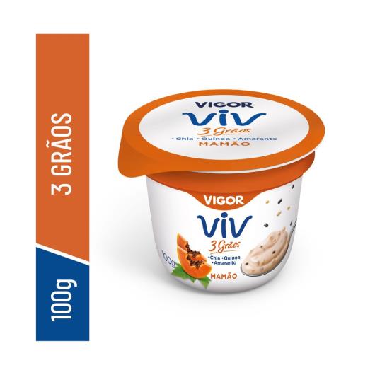 Iogurte Vigor 3 Grãos Mamão 100g Sonda Supermercado Delivery