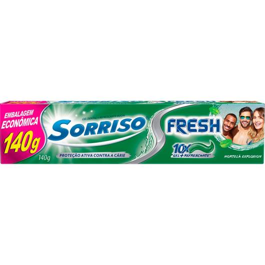 Gel Dental Sorriso Fresh Hortelã Explosion 140g - Sonda Supermercado ...