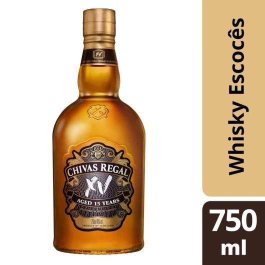 Whisky Chivas Regal XV 15 anos Escocês 750ml - Sonda Supermercado Delivery
