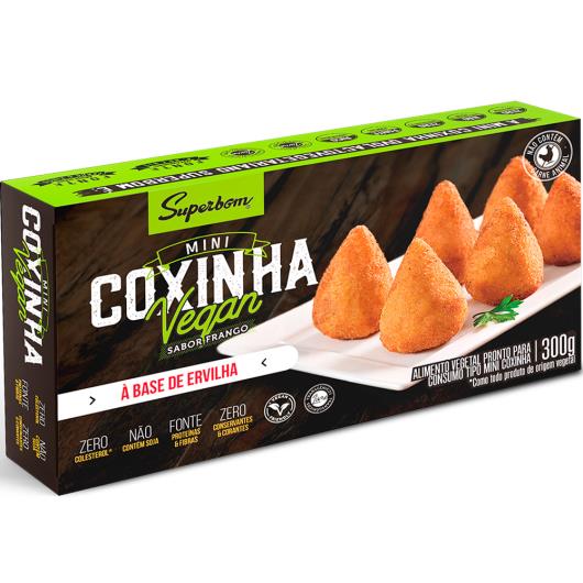 Mini Coxinha Vegan à base de ervilha sabor frango Superbom 300g - Sonda ...