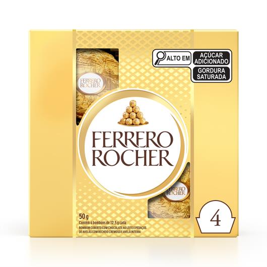 Ferrero Rocher com 4 bombons 50g - Sonda Supermercado Delivery