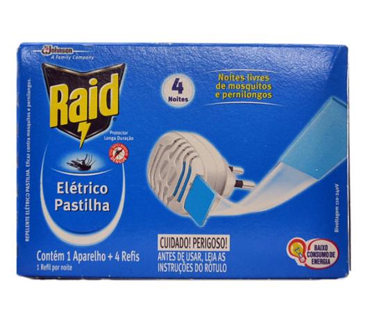 Repelente Raid elétrico aparelho + 4 pastilhas - Sonda Supermercado ...