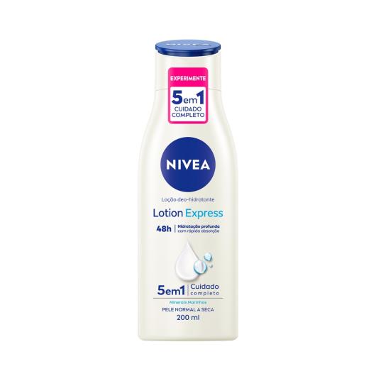 NIVEA Loção Hidratante Lotion Express 48h Hidratação Profunda 200ml ...
