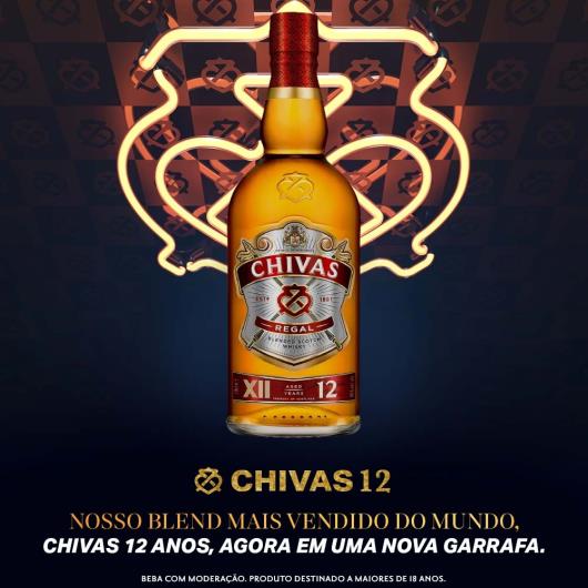 Whisky Chivas Regal 12 anos Escocês 1 litro - Sonda Supermercado Delivery